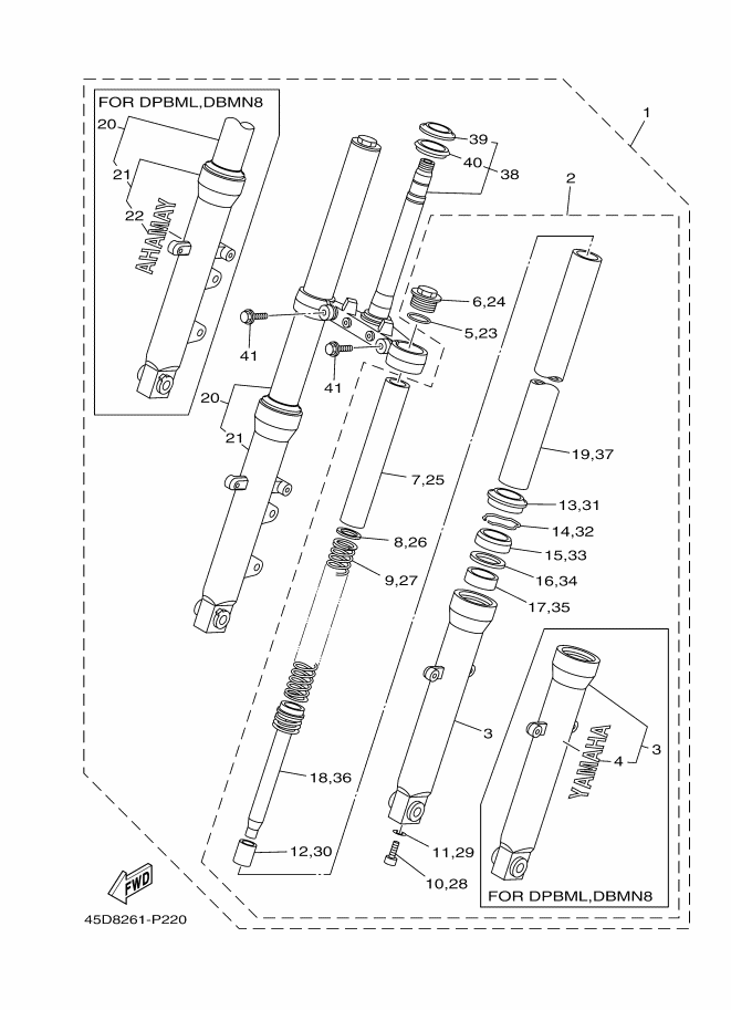 PRESILLA RETENEDOR SUSP FZ-16