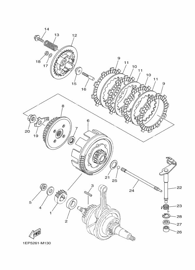 MANZANA CLUTCH SZ 1SV1/2 45D3