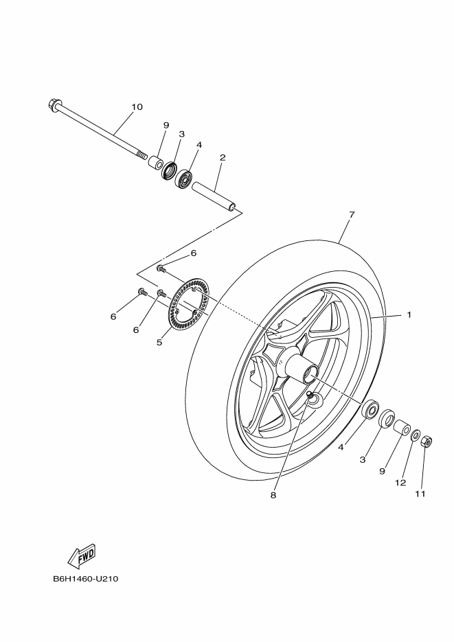 KIT RUEDA DELANTERA NMAX CONNECTED